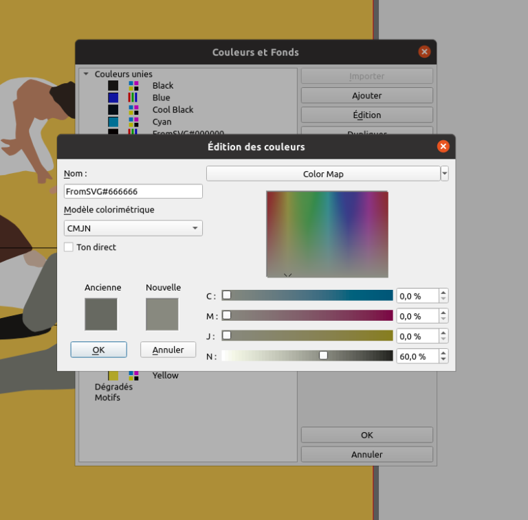 Inkscape, exporter en CMJN - cmjn